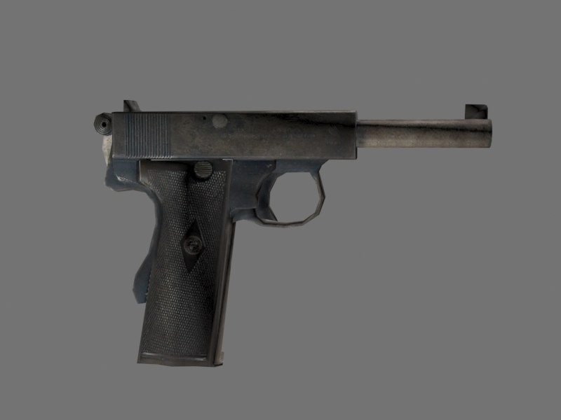 bergmann mg15 browning 3d model