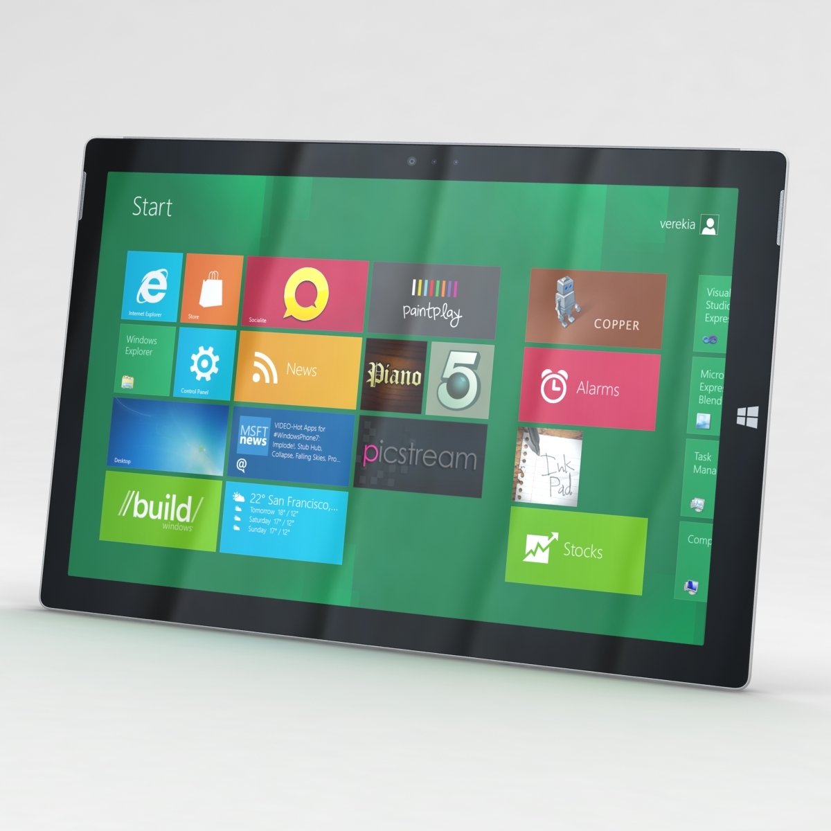 3d model microsoft surface pro 3