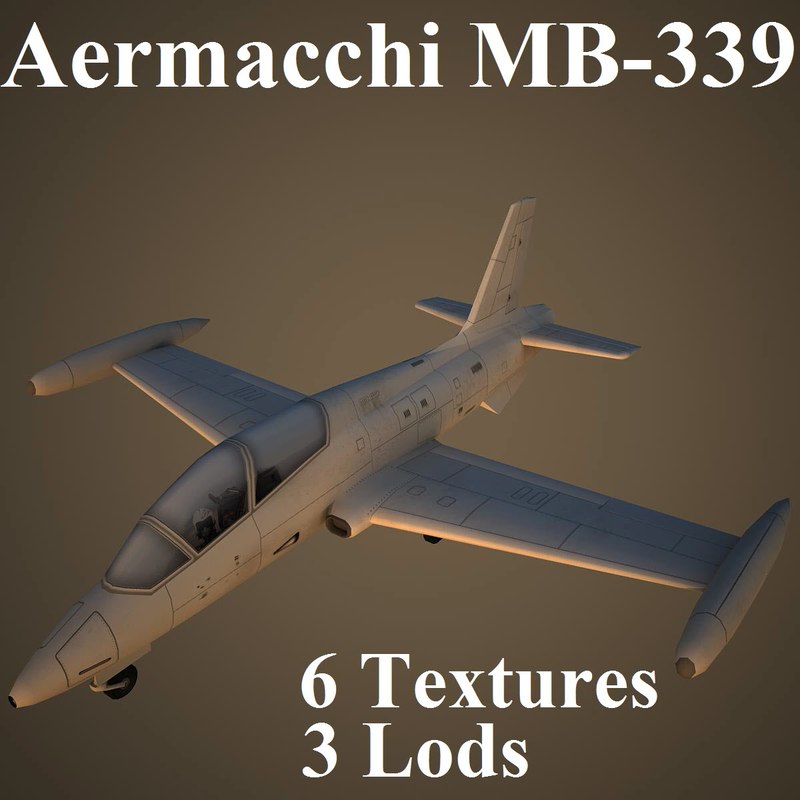 3d model aermacchi mb-339 air