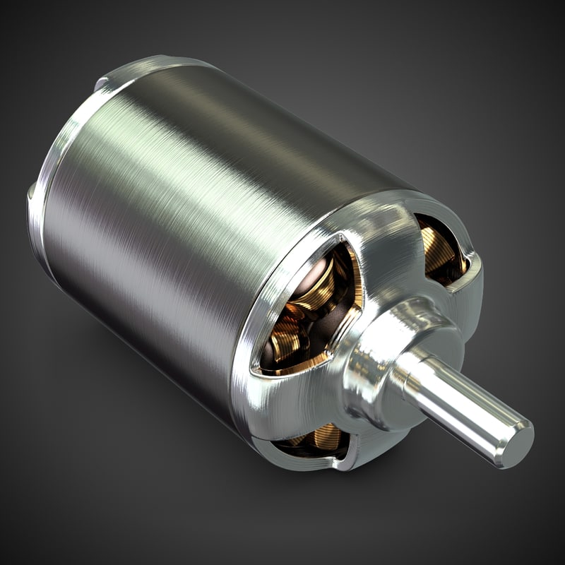 3ds max brushless electric motor simplified