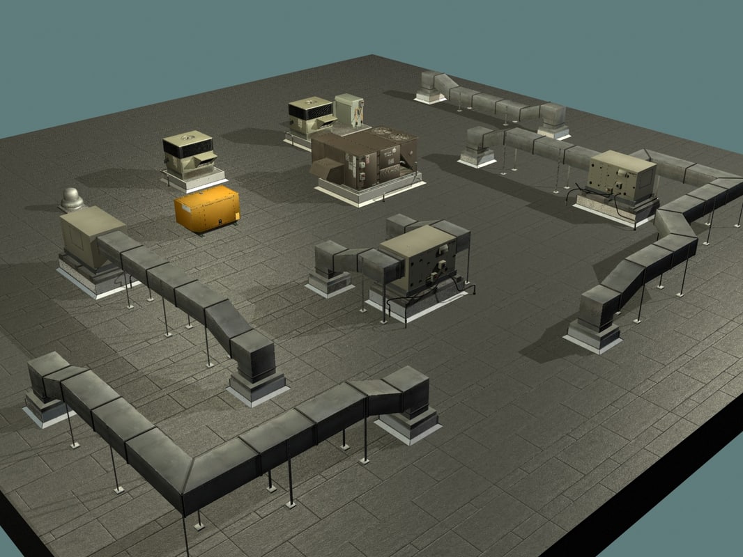 3d model hvac units