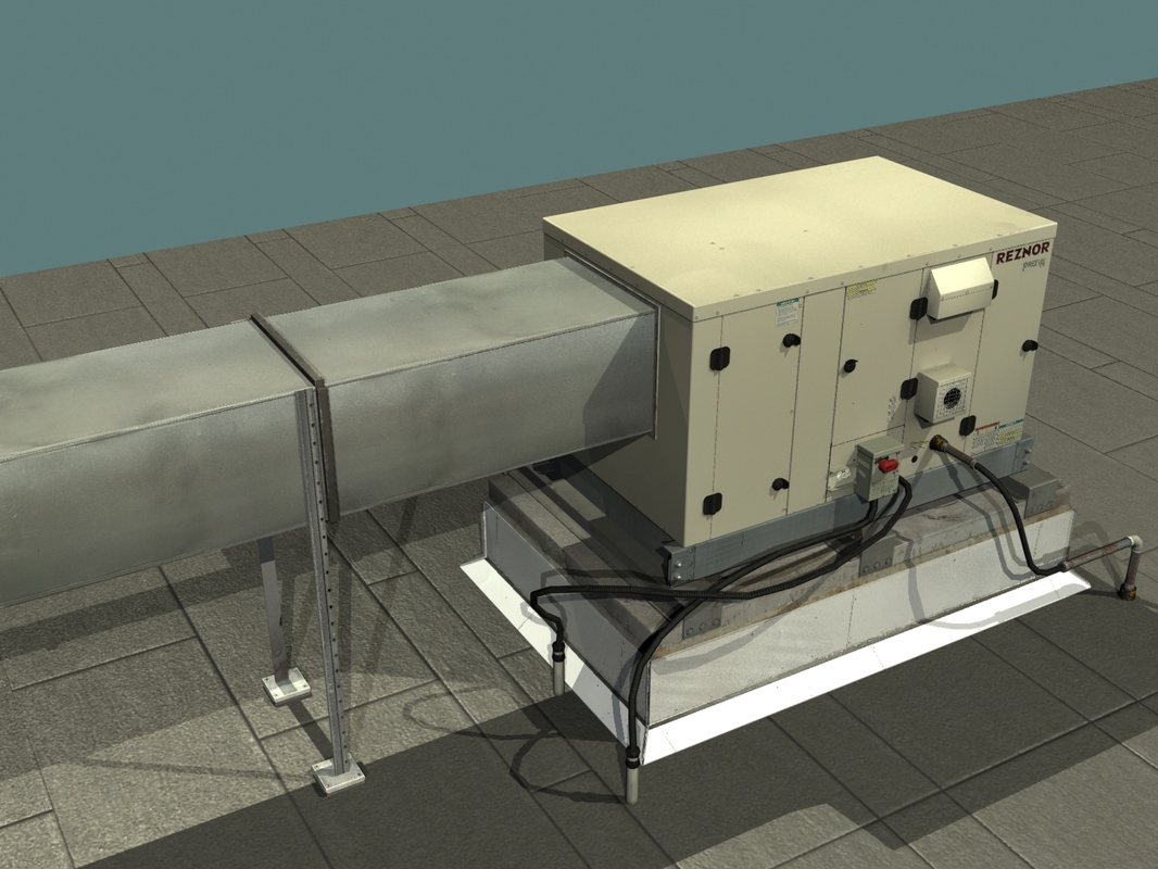 3d model hvac units
