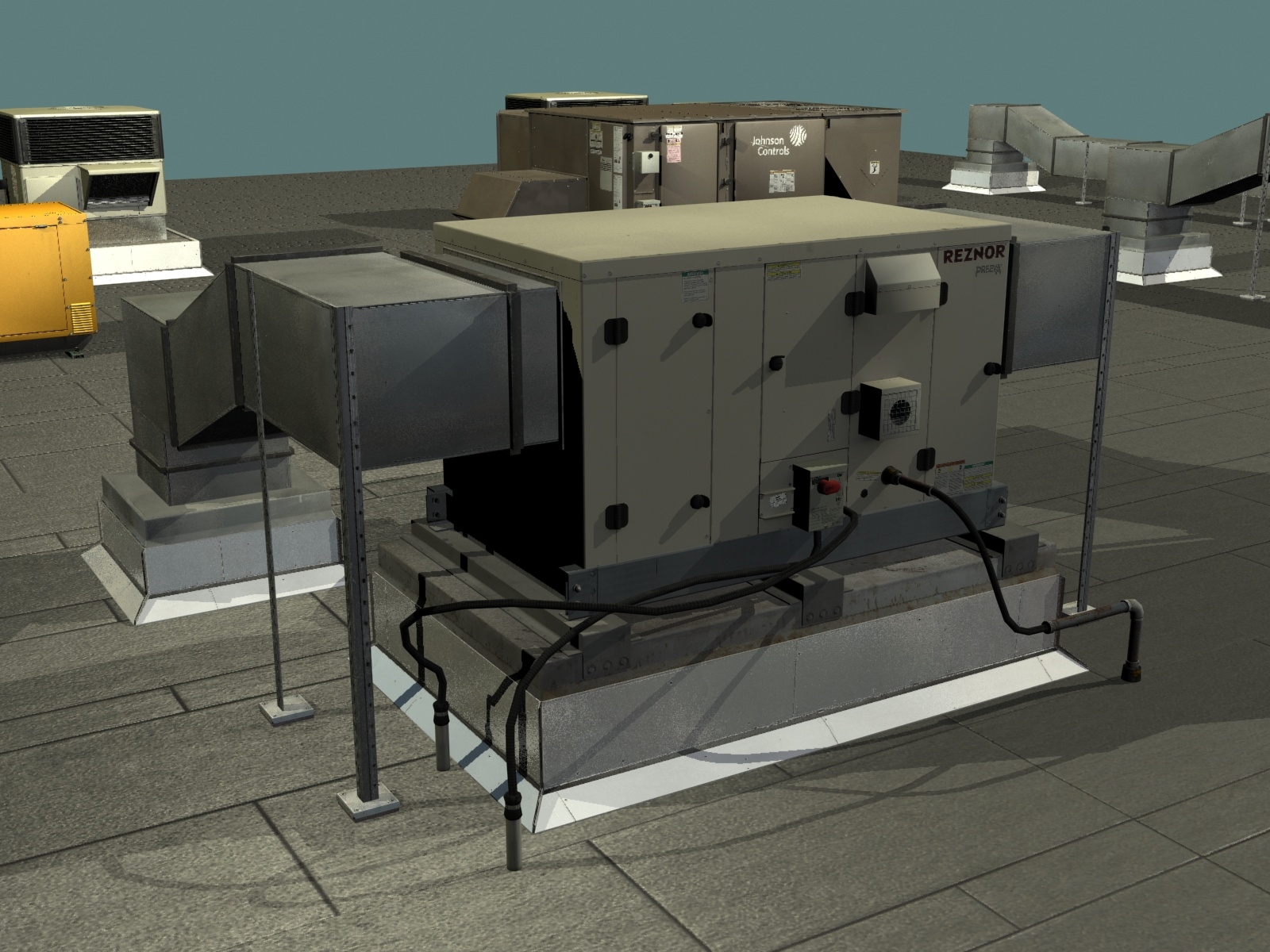 3d model hvac units