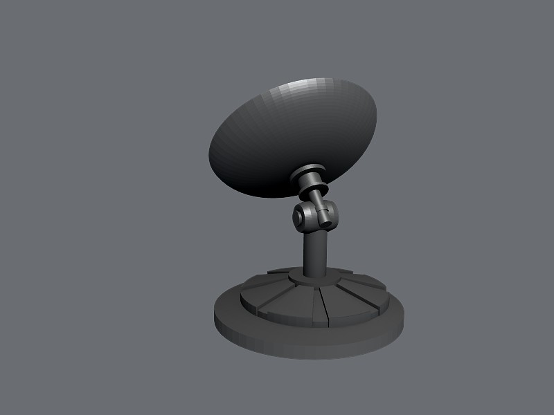 free radar dish 3d model