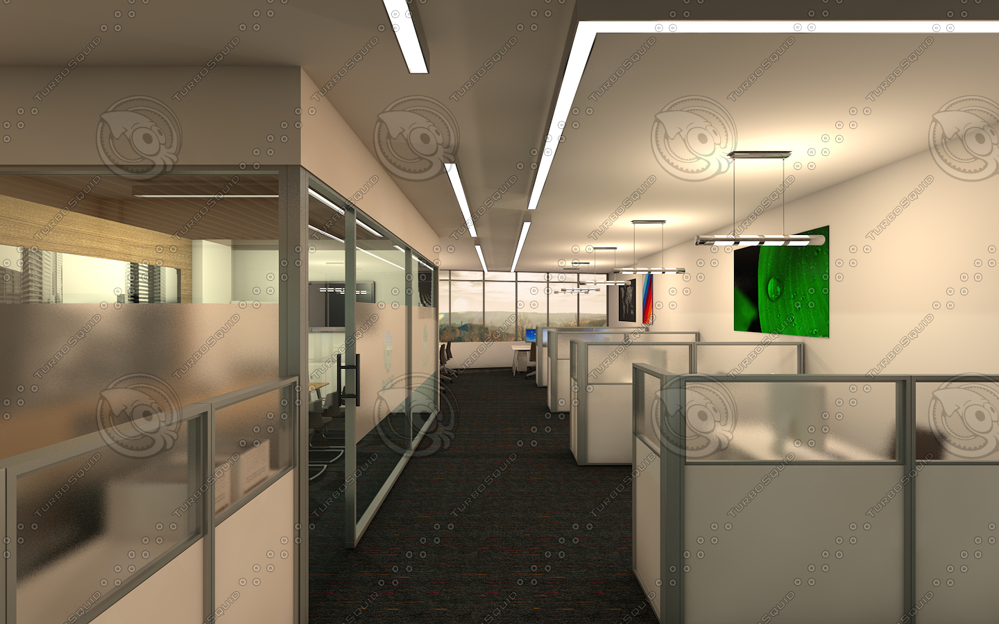 3d office model