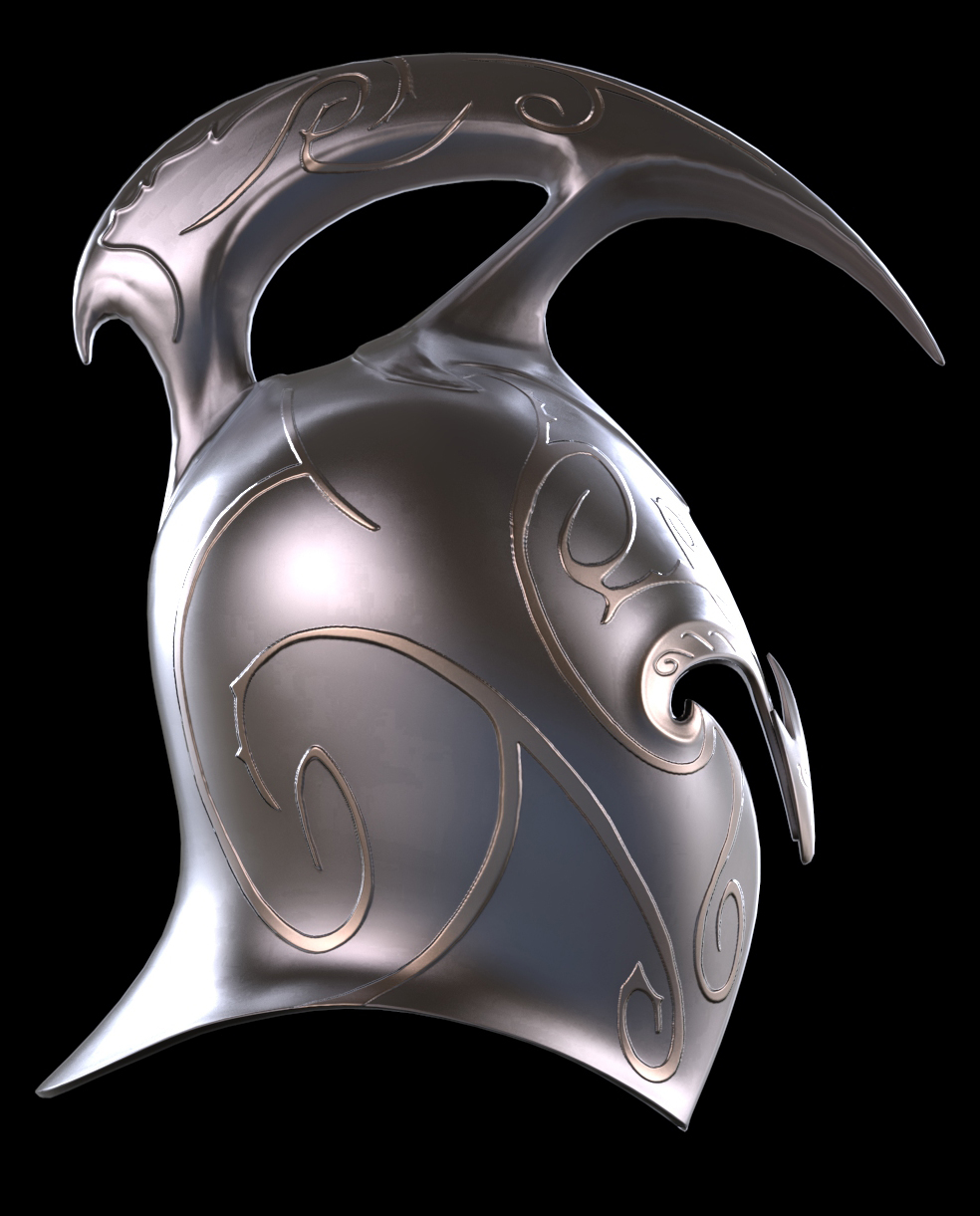 elven helmet 3d 3ds