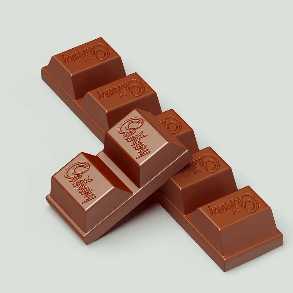 chocolate cadbury 3d model