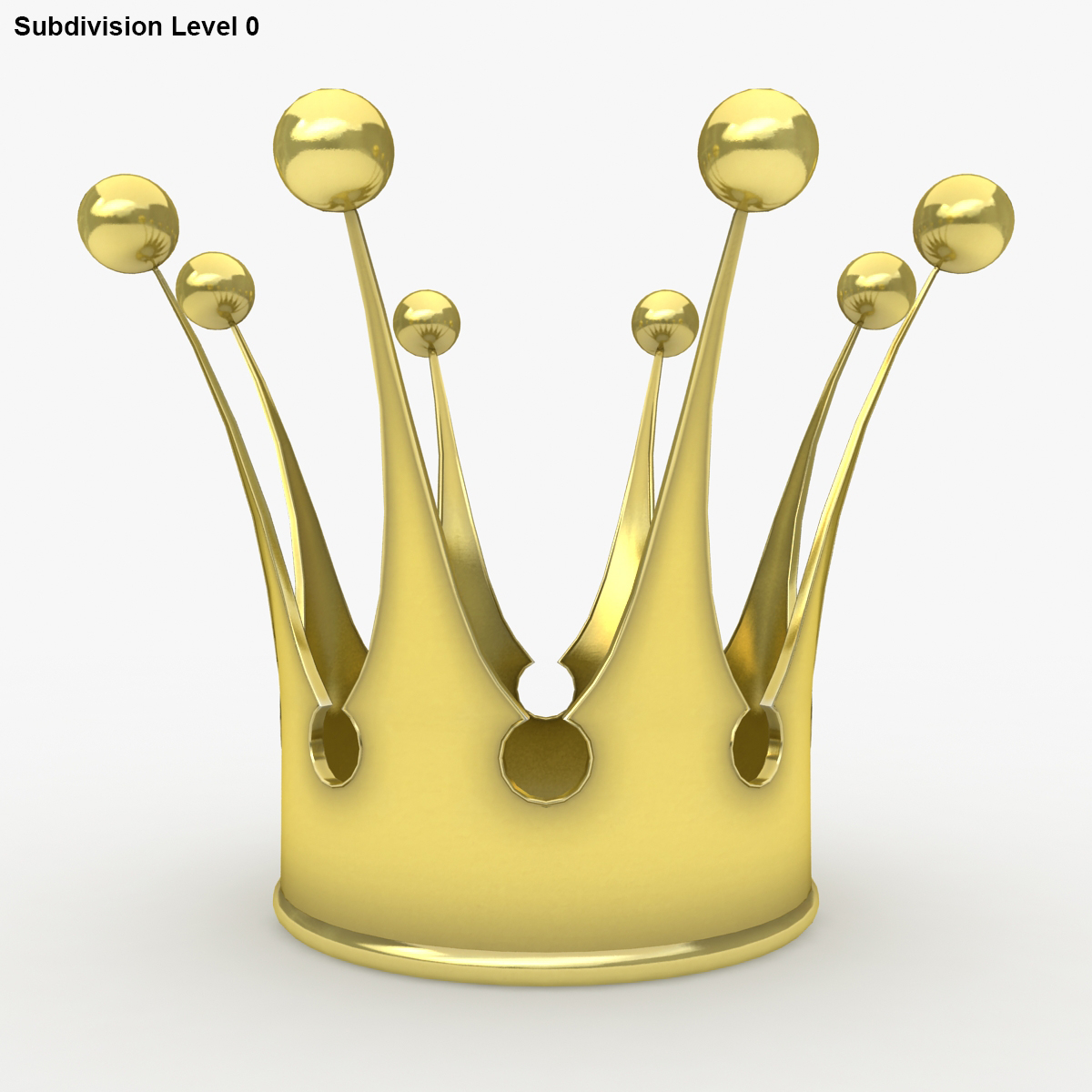 3d model of crown 1