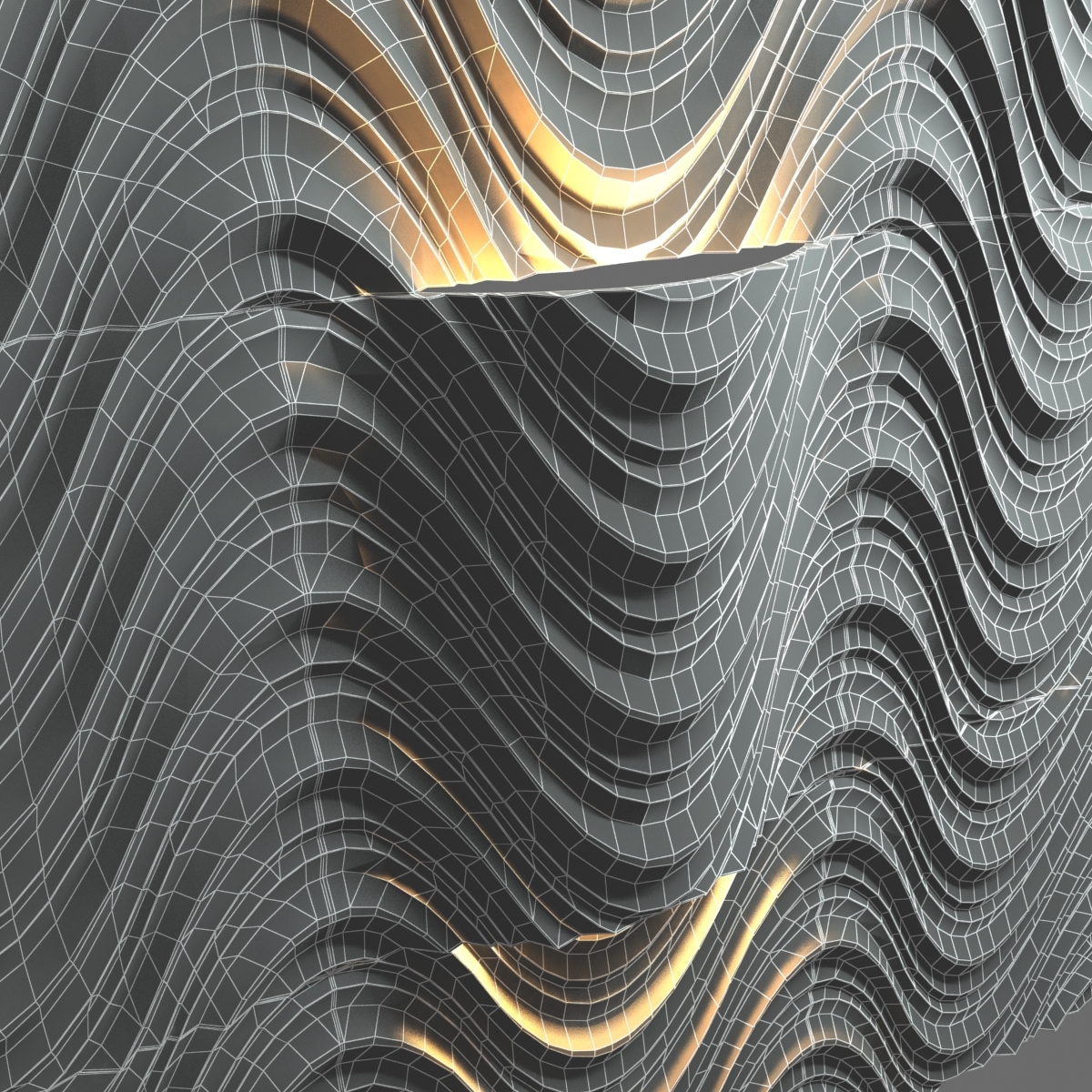 3d model of wall tiles