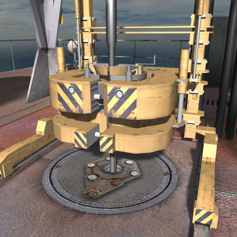 oil rig format 3d model