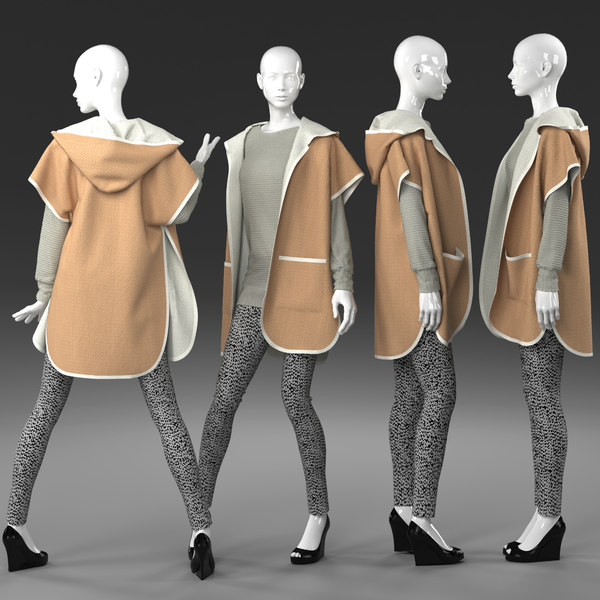 3d model of woman mannequin