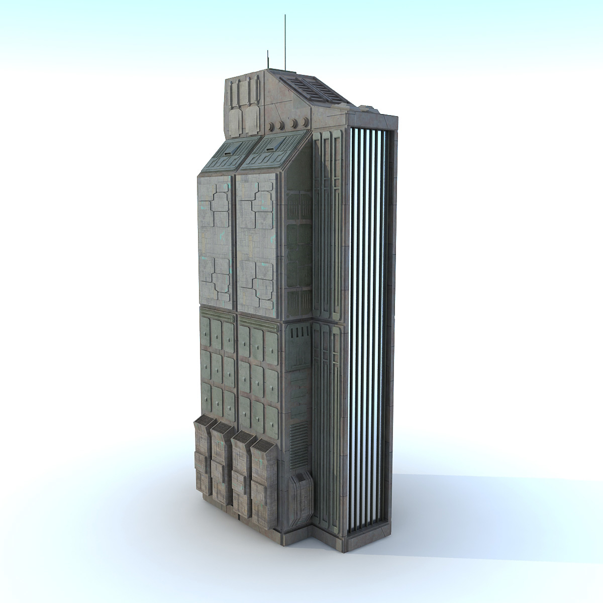 sci fi futuristic building max