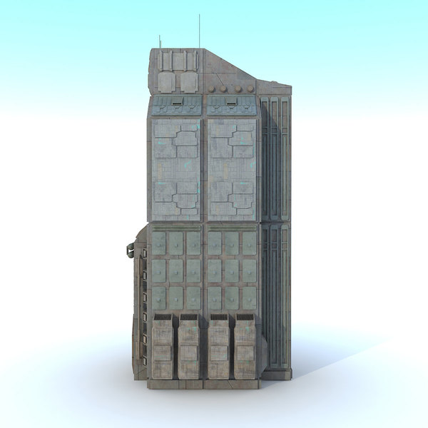 sci fi futuristic building max