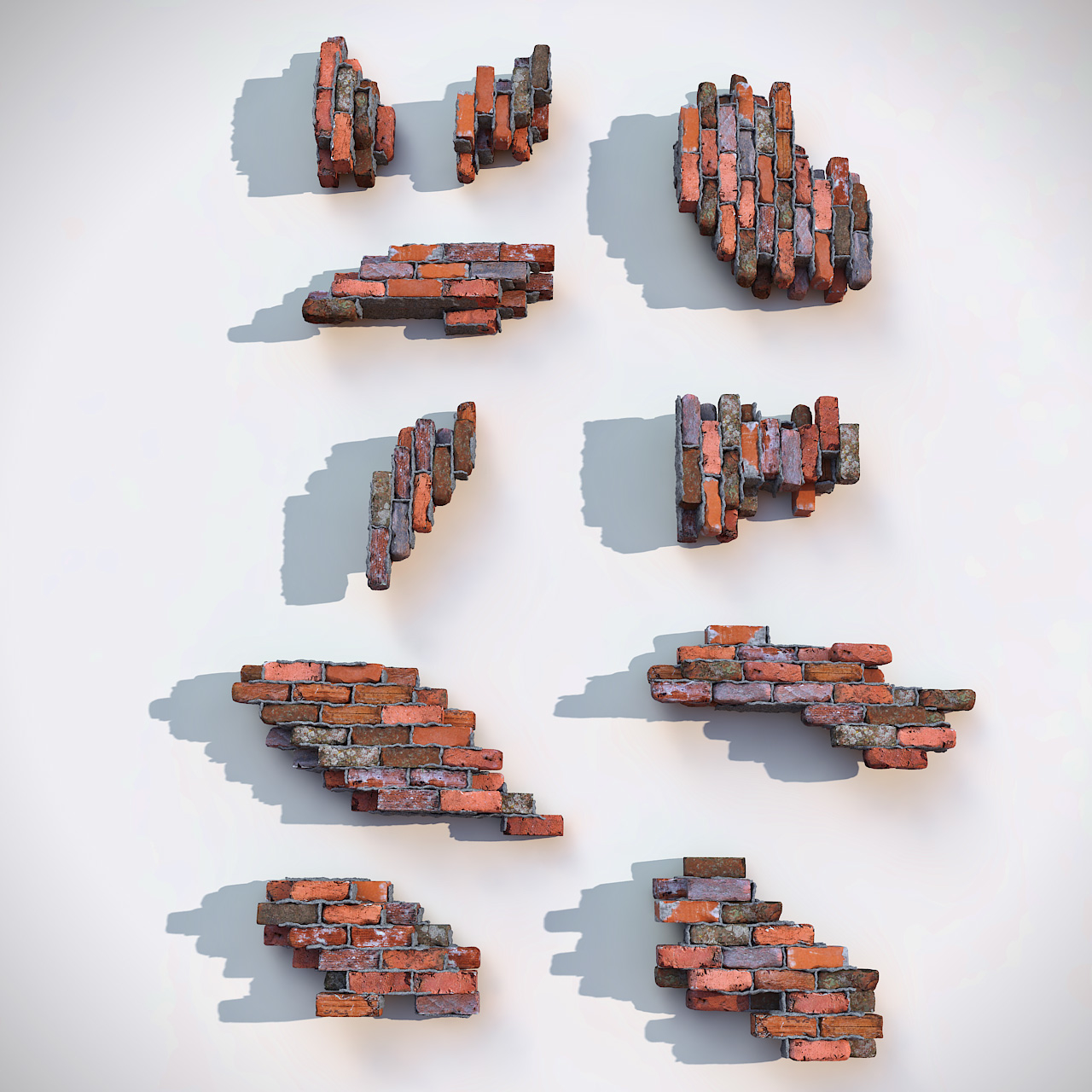 brick v-ray 3d model