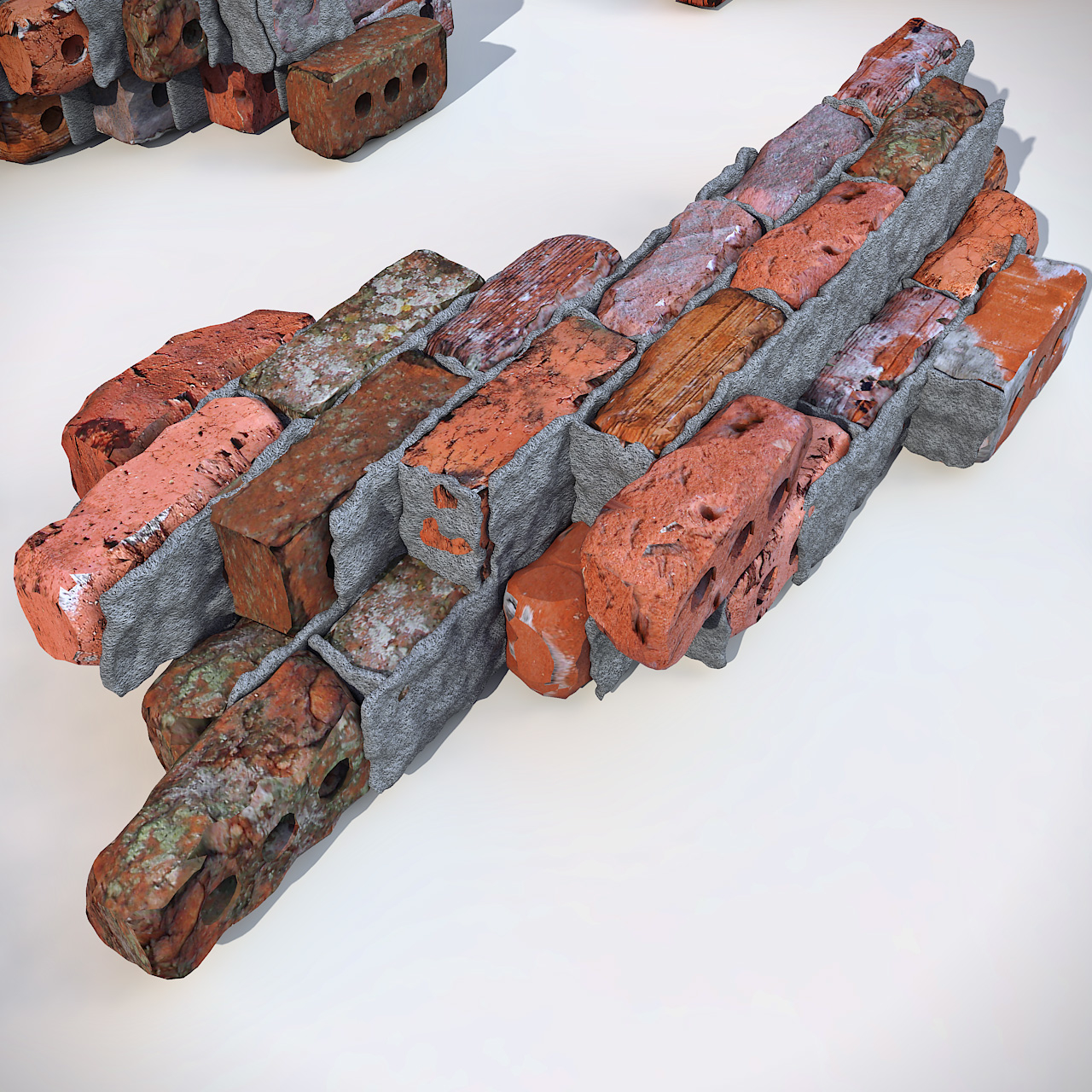 brick v-ray 3d model