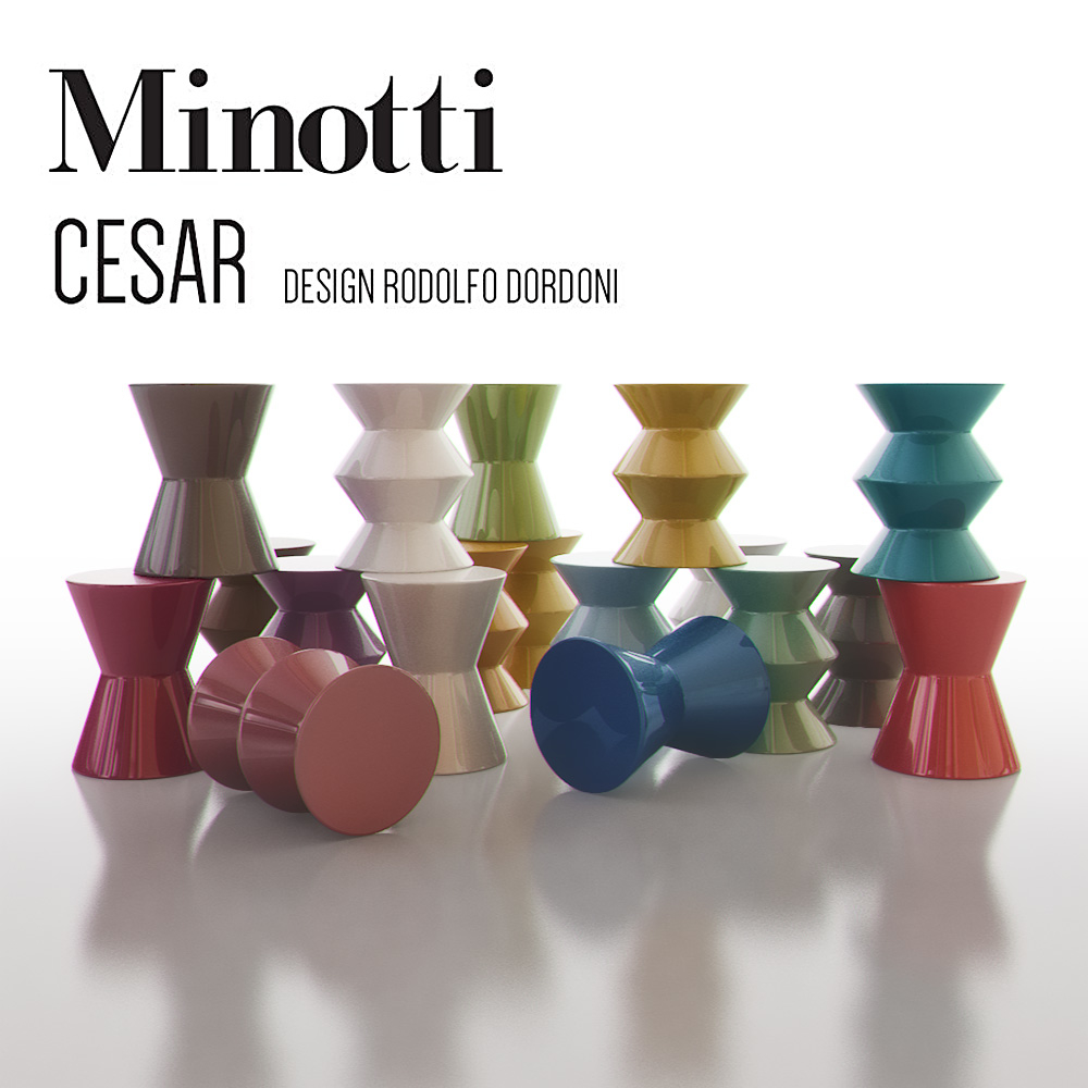 3dsmax minotti cesar table