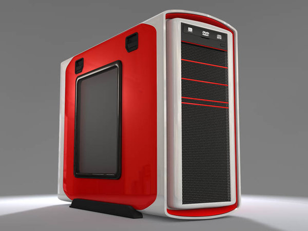 computer case 3d 3ds