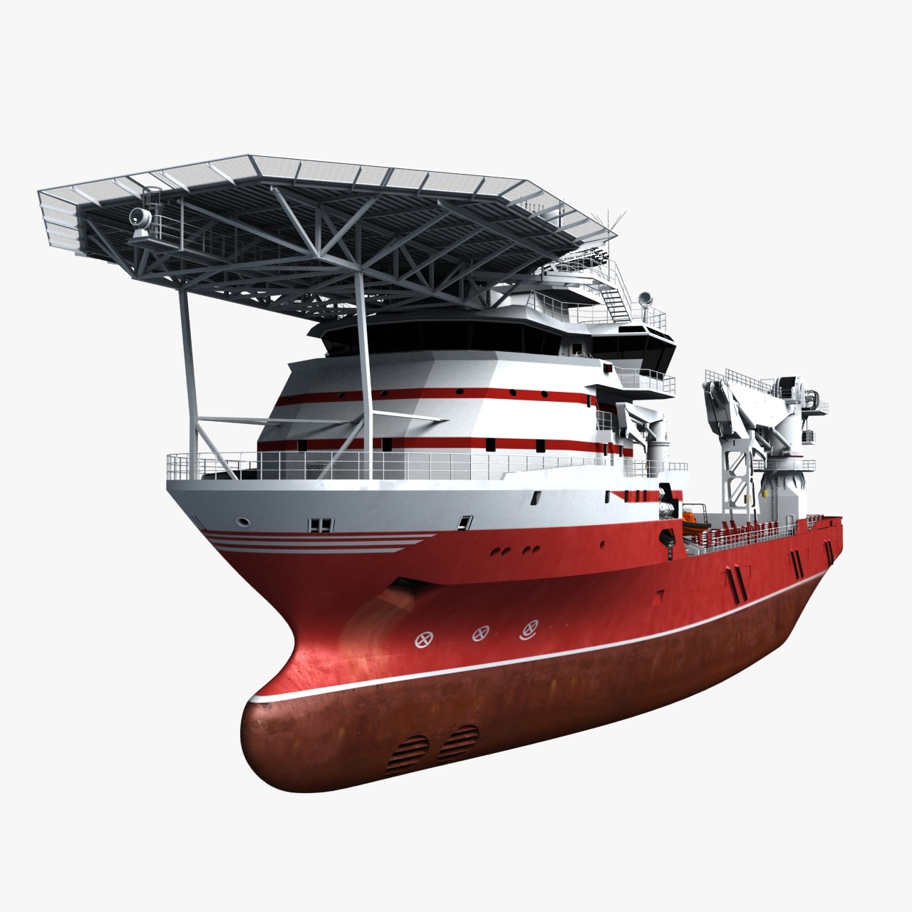 support vessel mpsv boat 3d model