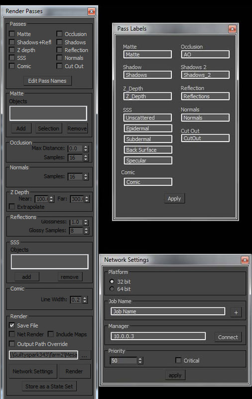Scripts MaxScript passes render state
