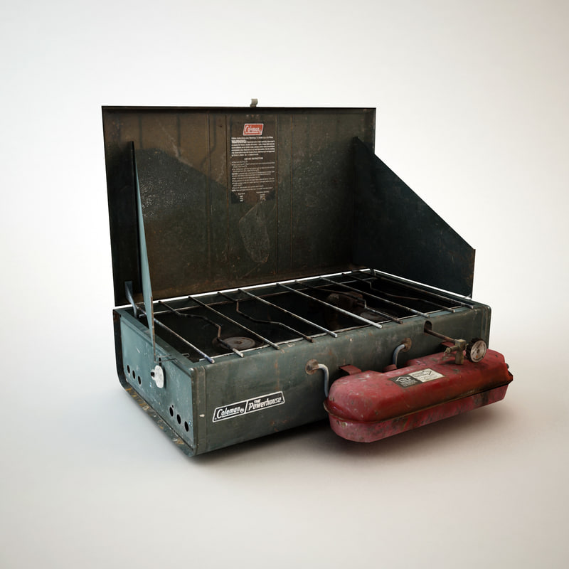coleman camp stove 3d 3ds