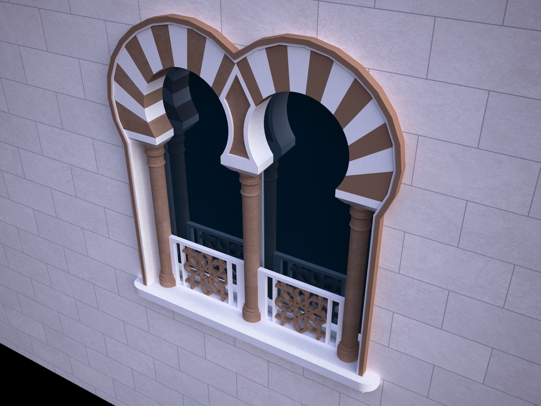 islamic window 3d model