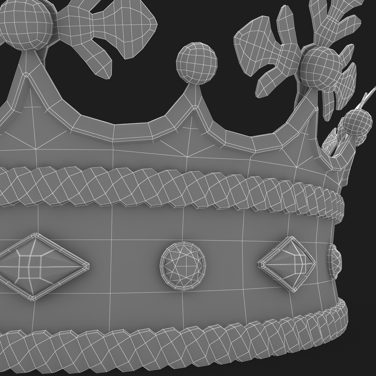 3d realistic crown 4 model
