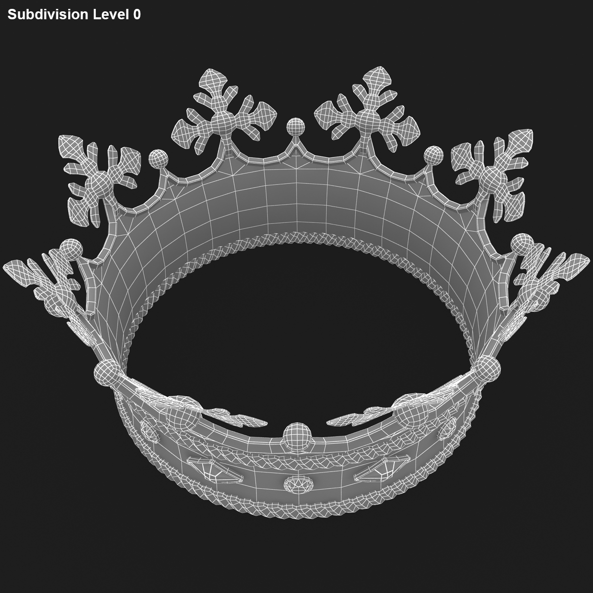 3d realistic crown 4 model
