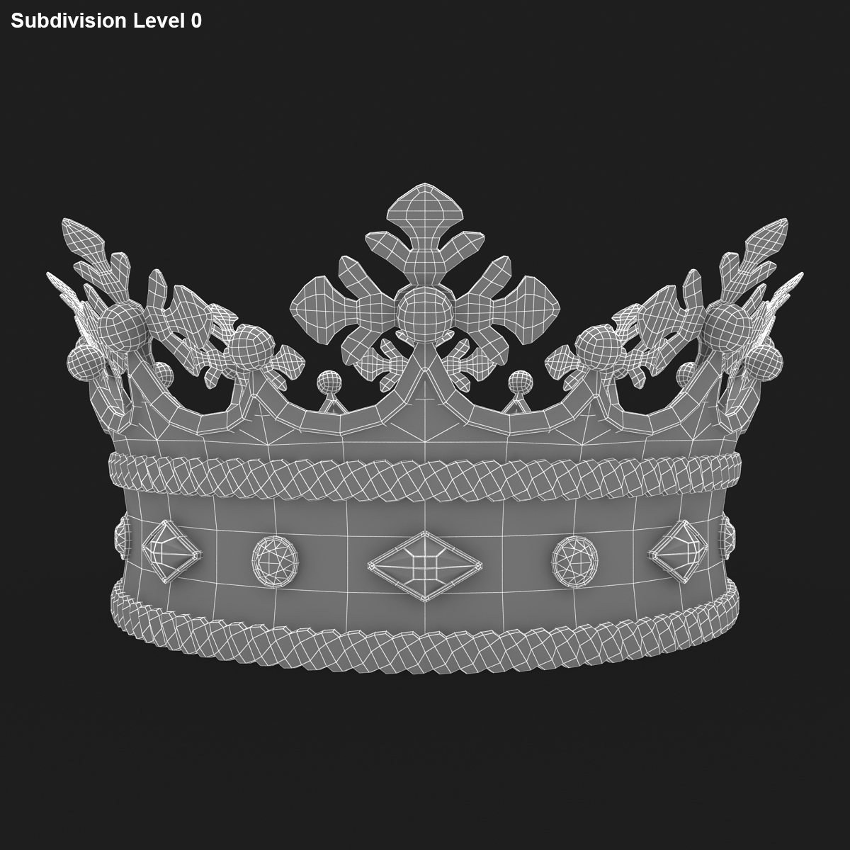 3d realistic crown 4 model