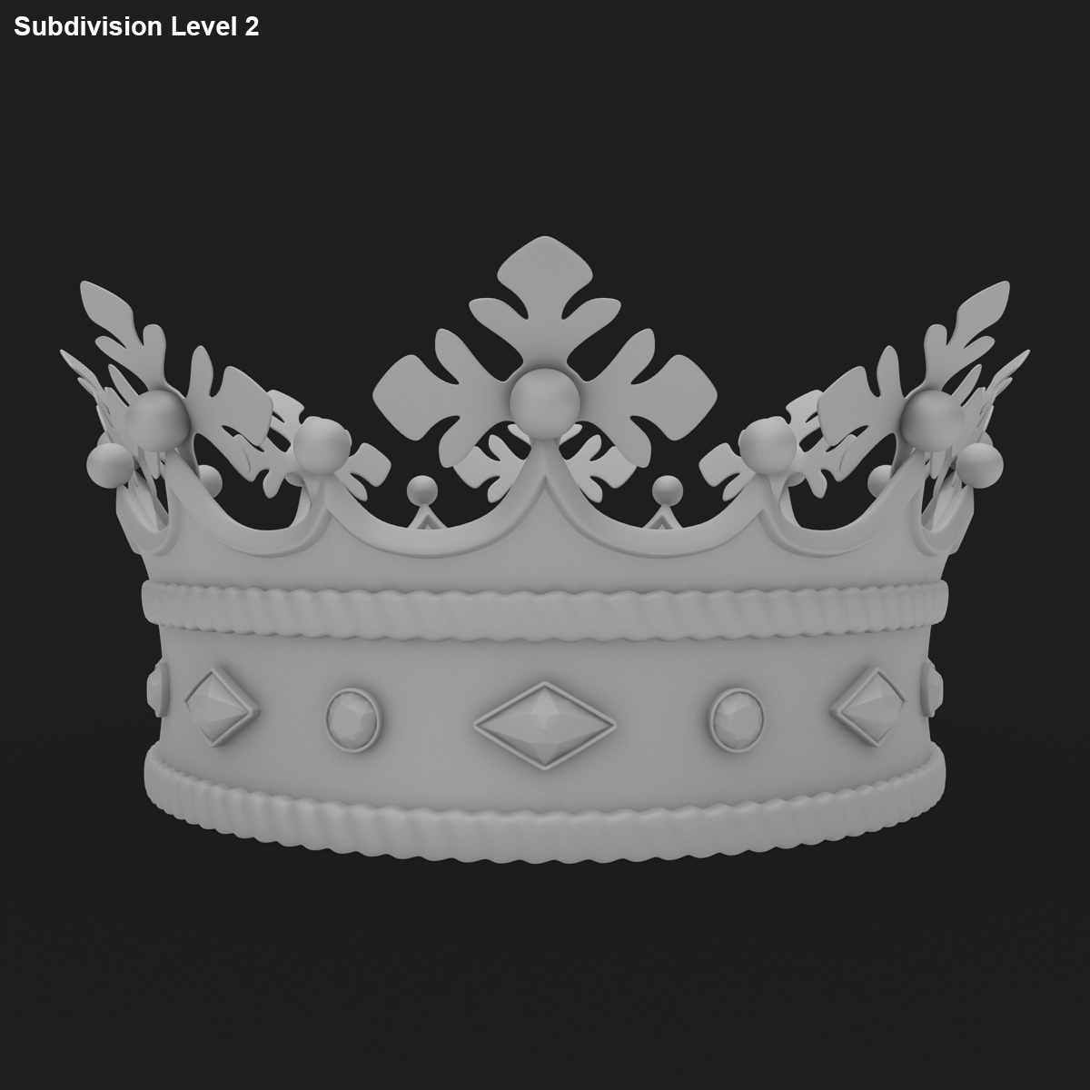 3d realistic crown 4 model