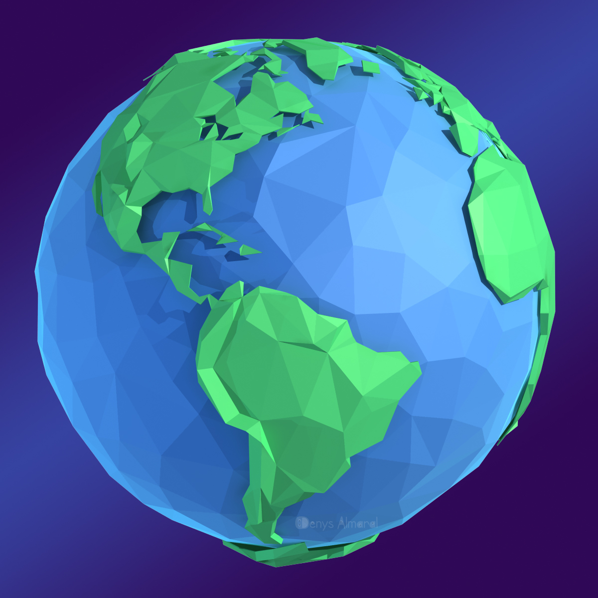 earth concept 3d model