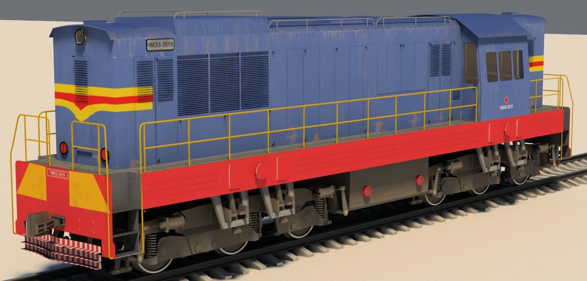 modelo 3d Locomotora diesel CHME3 - TurboSquid 845173