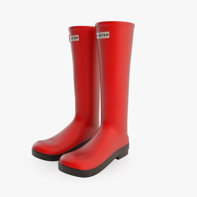 hunter boots 3d model
