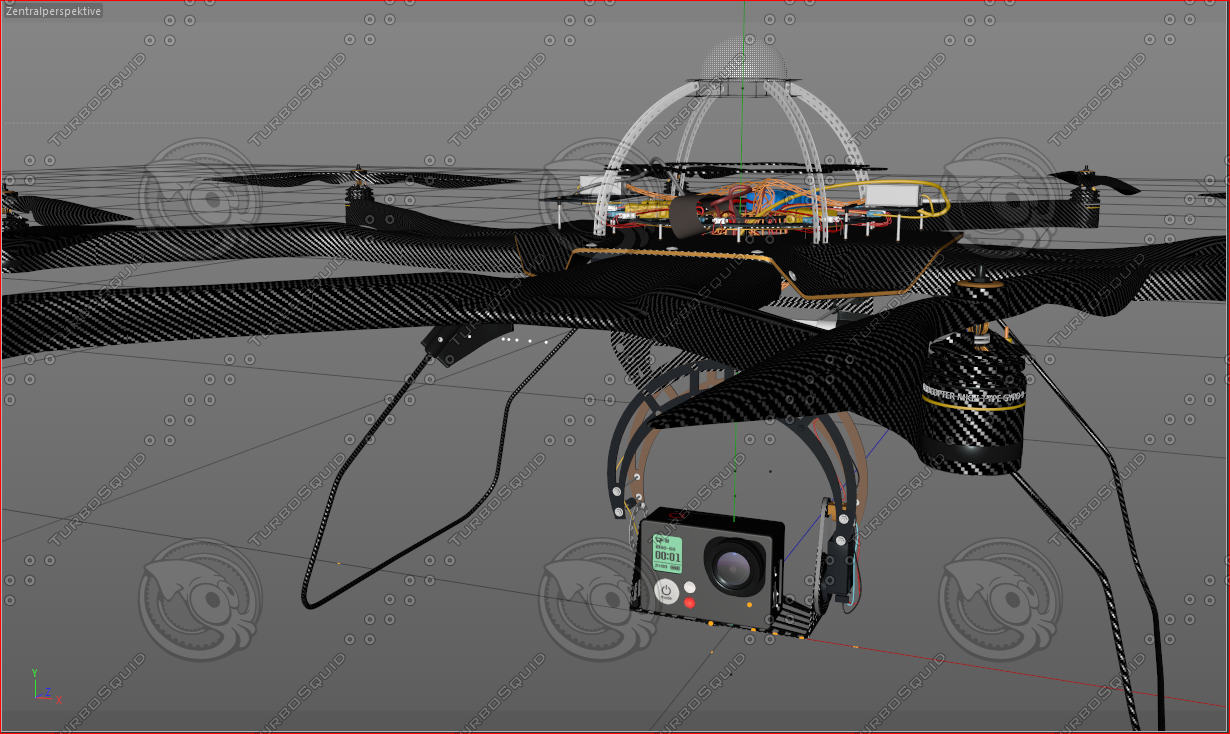 c4d octocopter hd