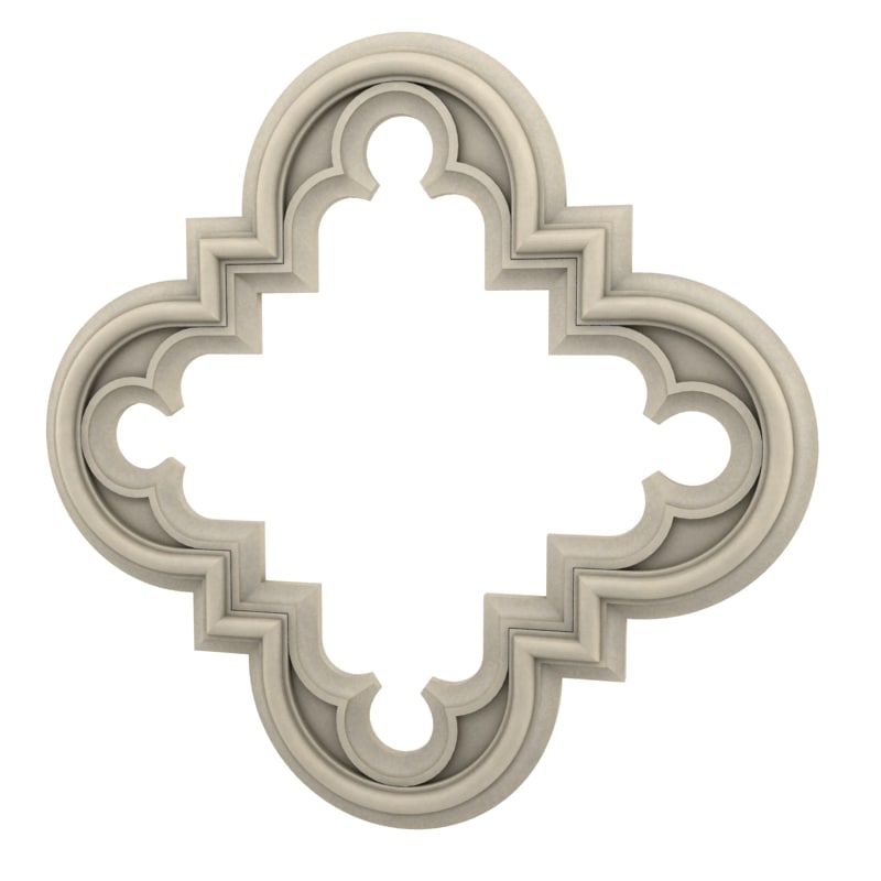 3d model quatrefoil