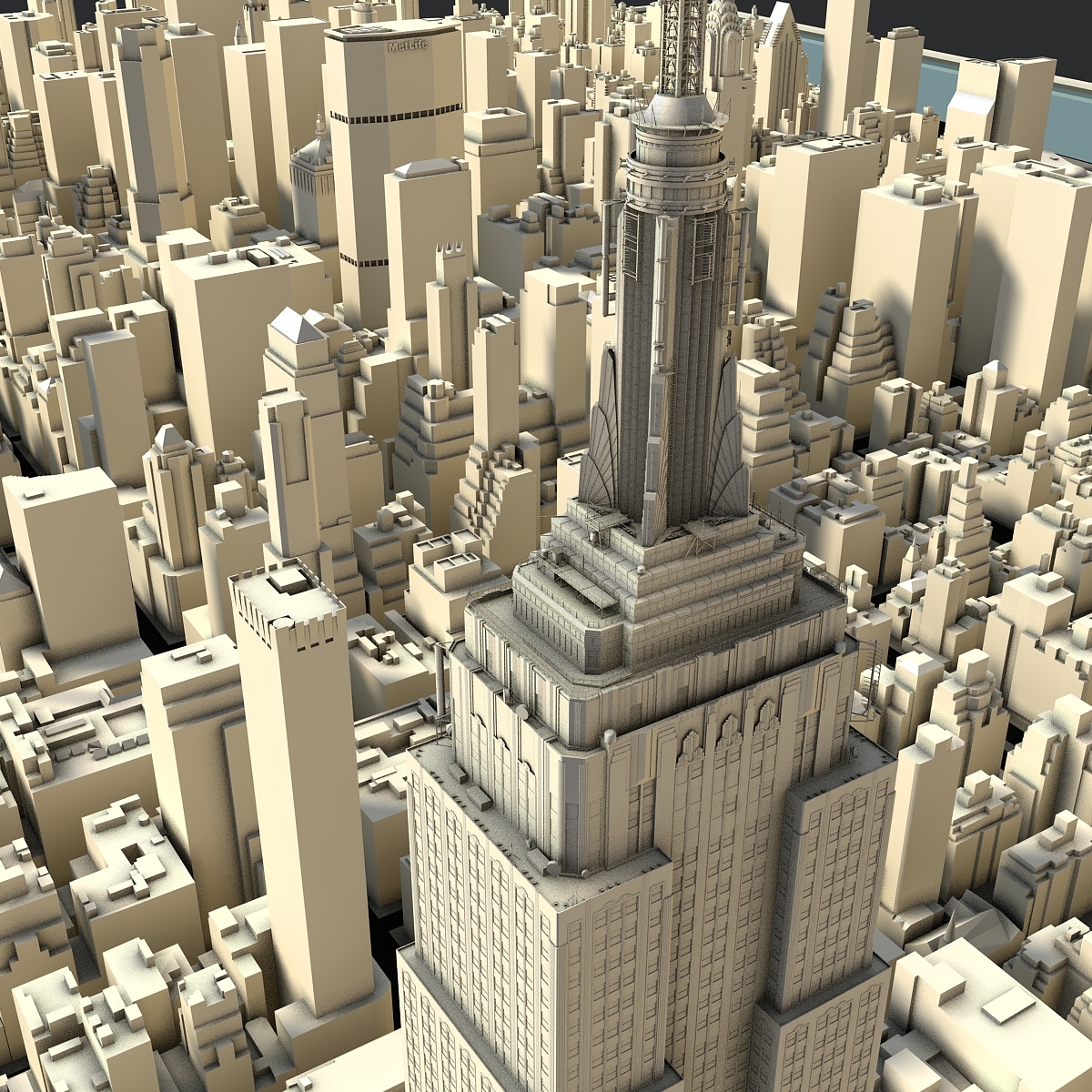3d new york manhattan model