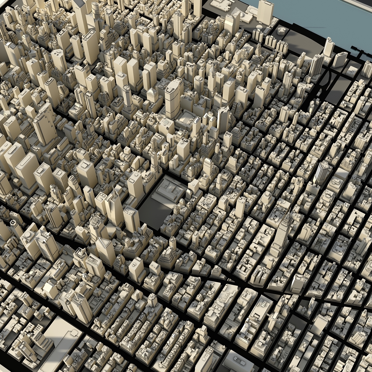 3d new york manhattan model
