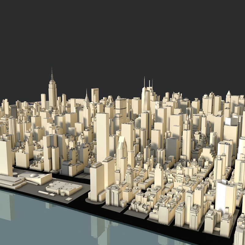 3d new york manhattan model