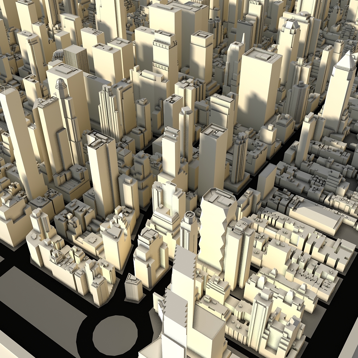 3d new york manhattan model
