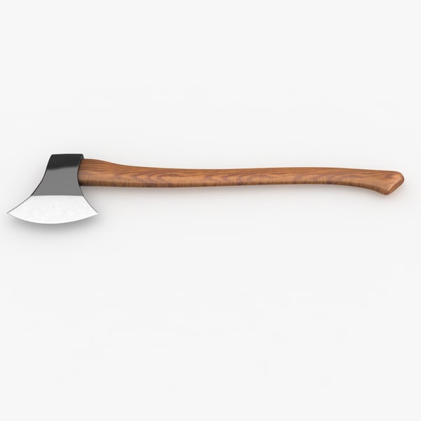 3d model realistic axe set