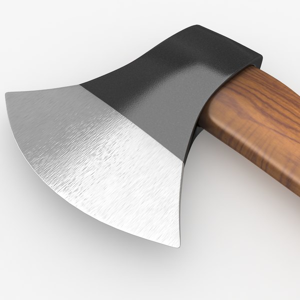 3d model realistic axe set
