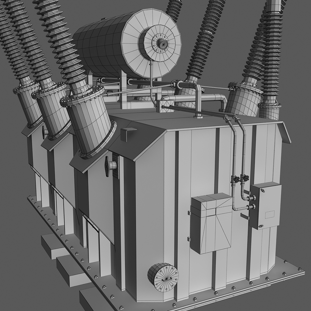 3d power transformer model