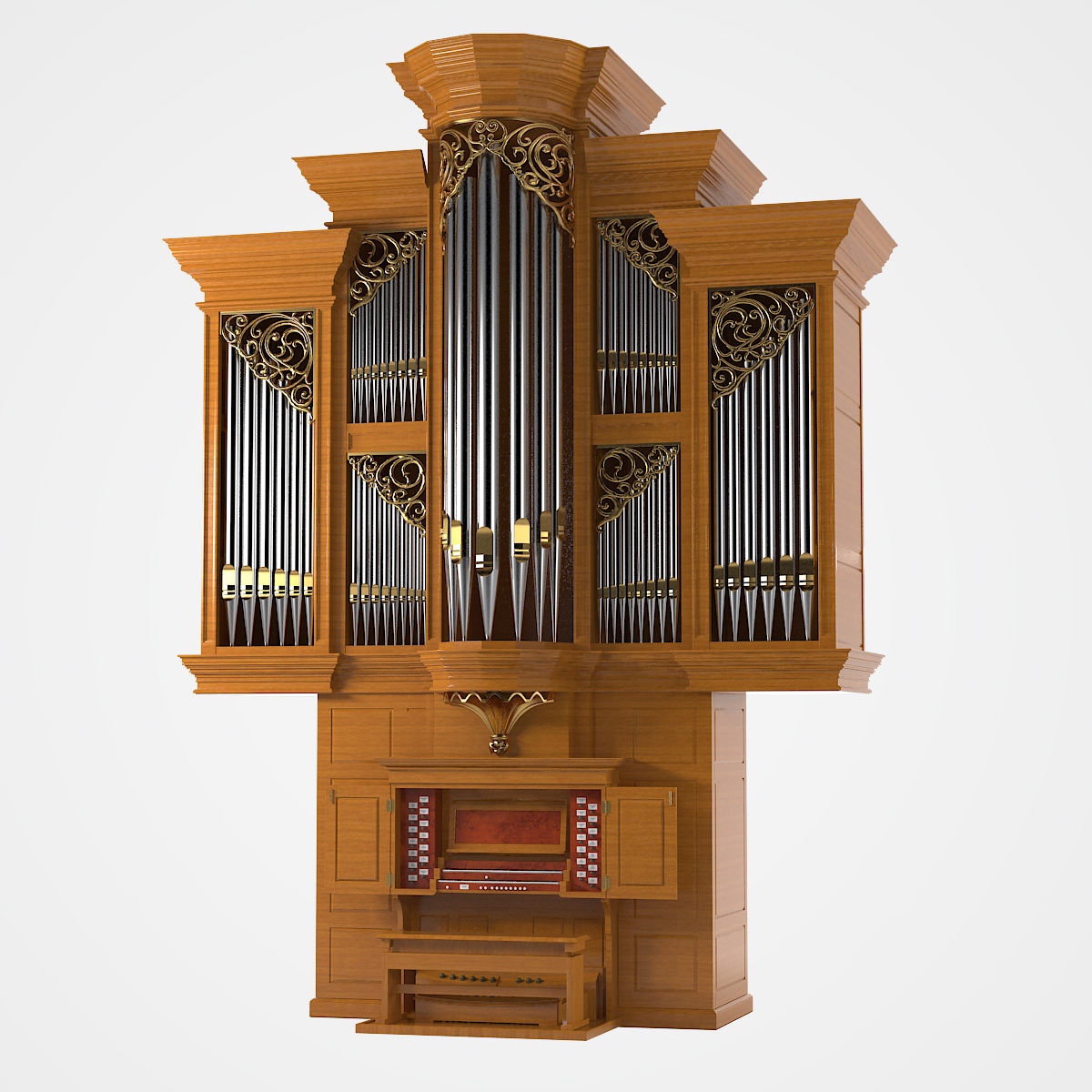 3d model pipe organ
