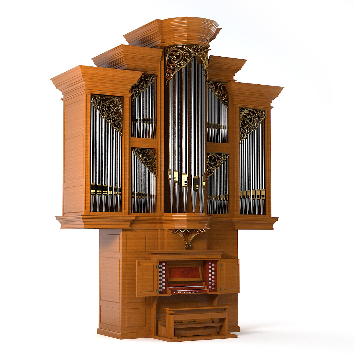 3d model pipe organ