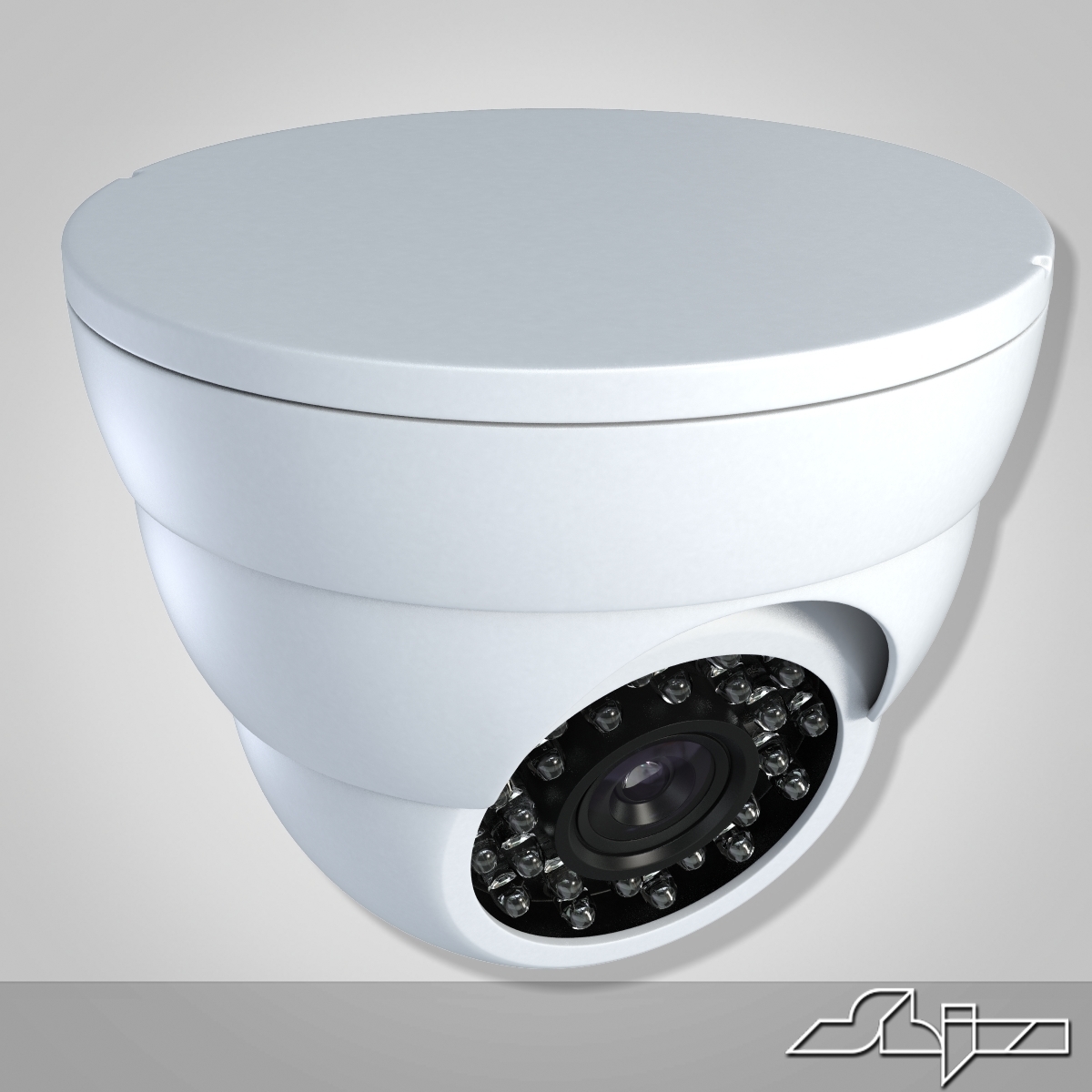 3d model security camera 1