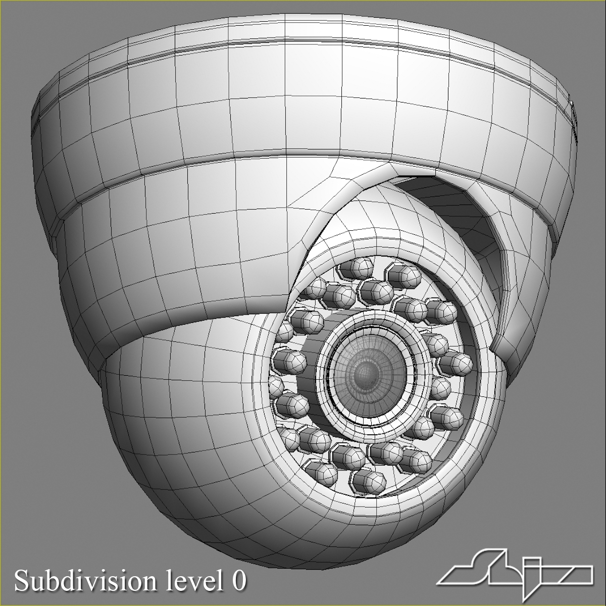 3d model security camera 1