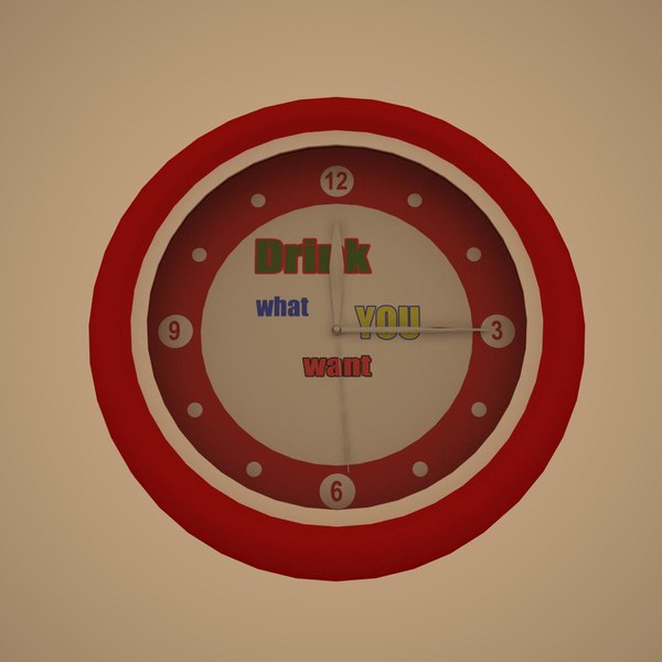 classic wall clock animation 3d 3ds