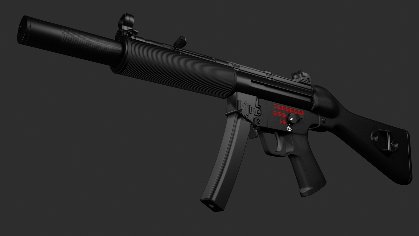 mp5 sd5 3d max