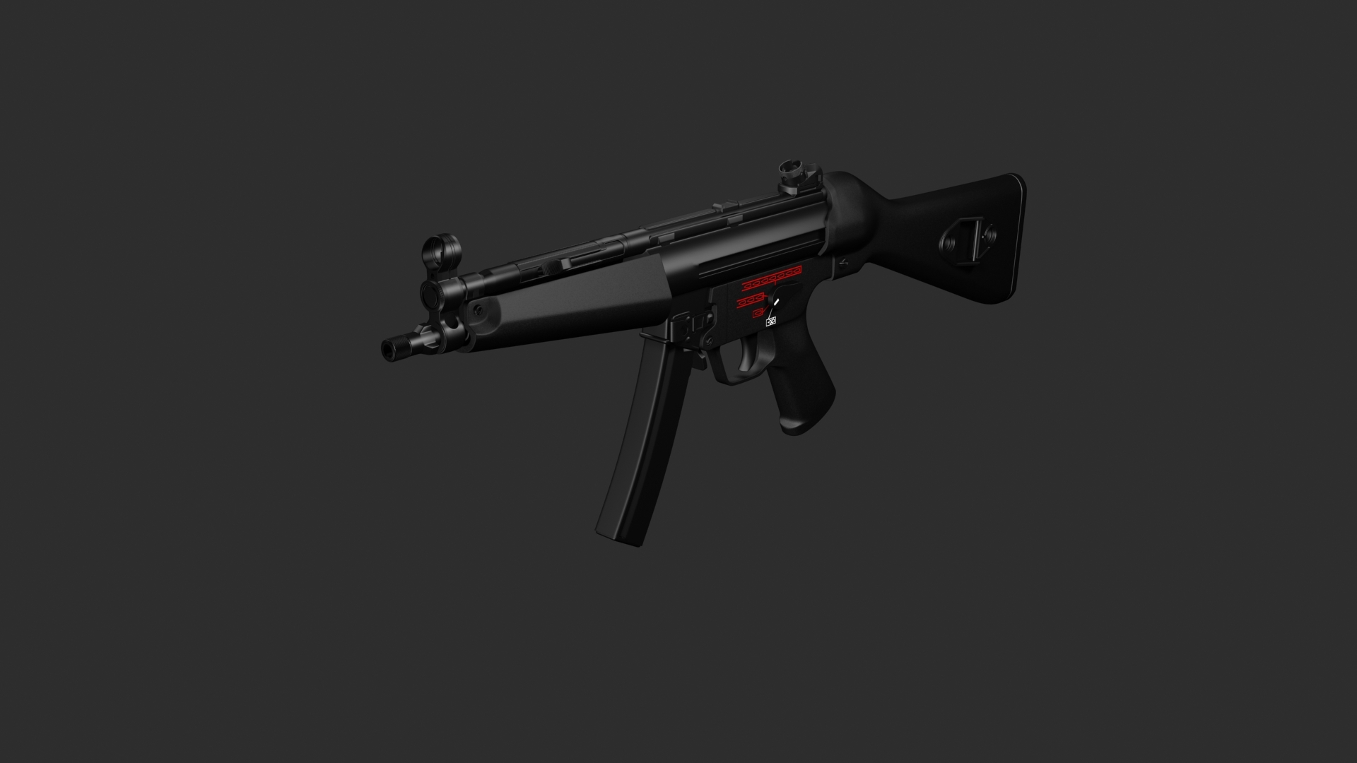h k mp5 3d max