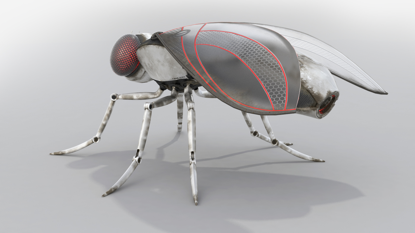 robot fly 3d model