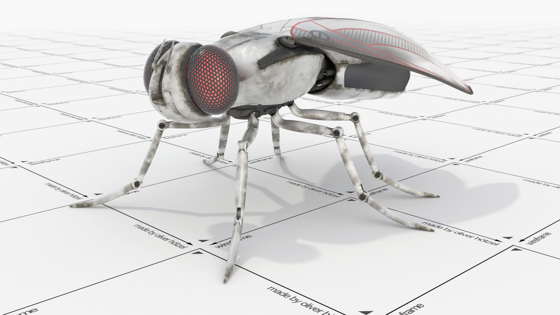 robot fly 3d model